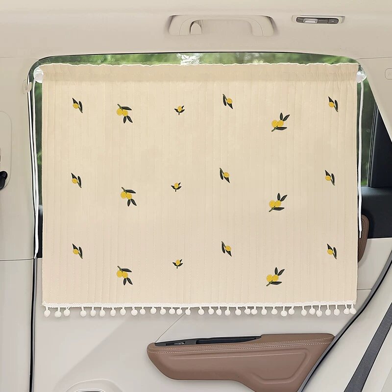 Солнцезащитная шторка для автомобиля, защита от солнца, теплоизоляция, на присосках, шторка на боковое окно автомобиля,