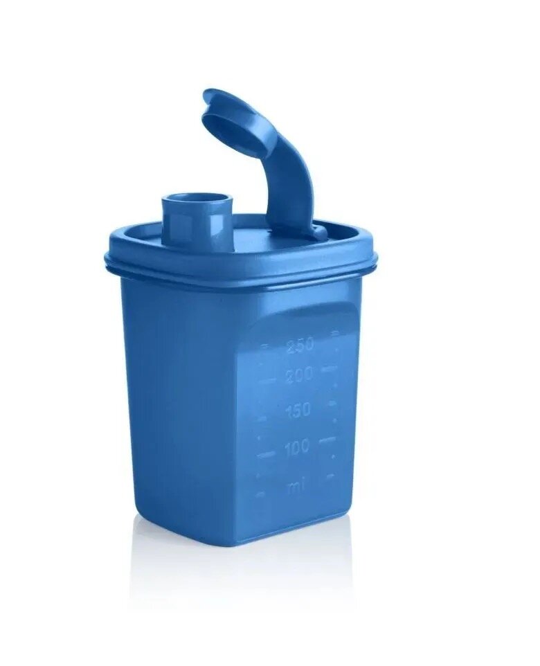 Контейнер Tupperware "Универсал", с клапан на крышке , синий, 350мл