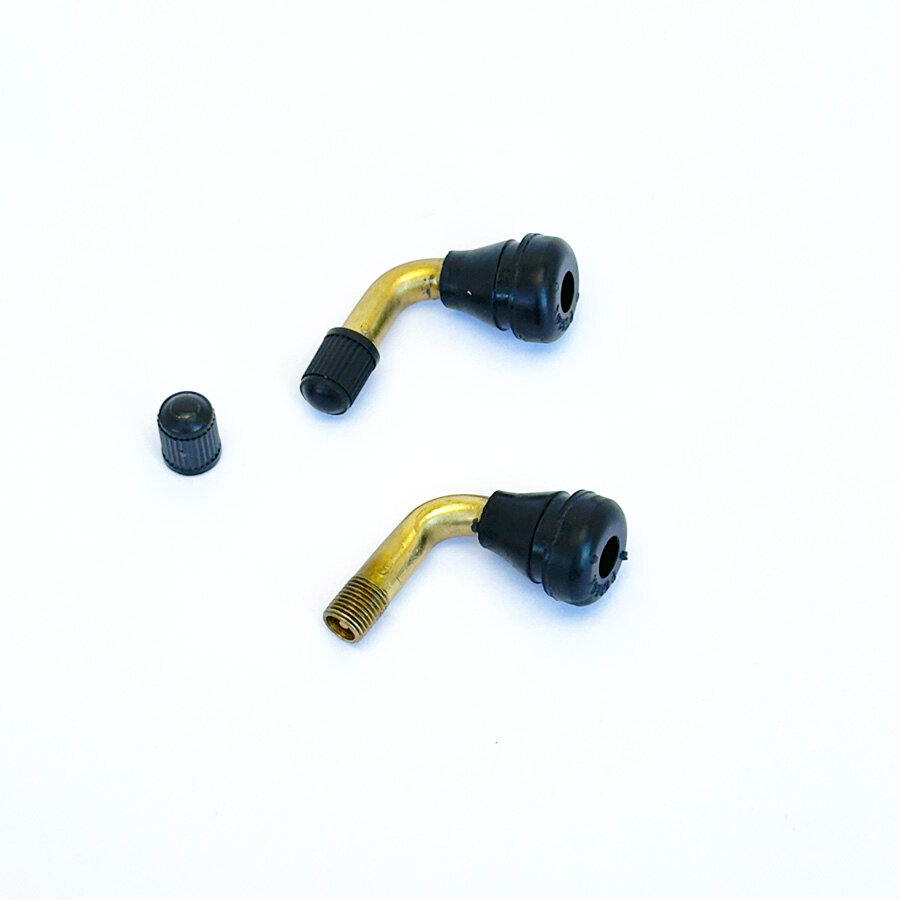 Ниппель кривой (сосок) для бескамерных шин (2шт.) PVR 60, 14мм.