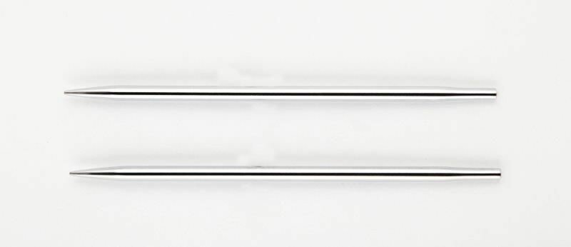 Спицы съемные Nova Metal 6,5мм для длины тросика 28-126см, никелированная латунь, серебристый, 2шт в упаковке, KnitPro, 10413