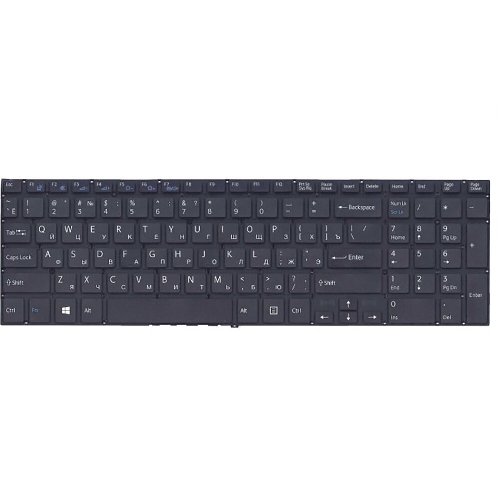 Клавиатура для ноутбука Sony SVF1521X1RB. RU3 Черная P.n: SN20J78609