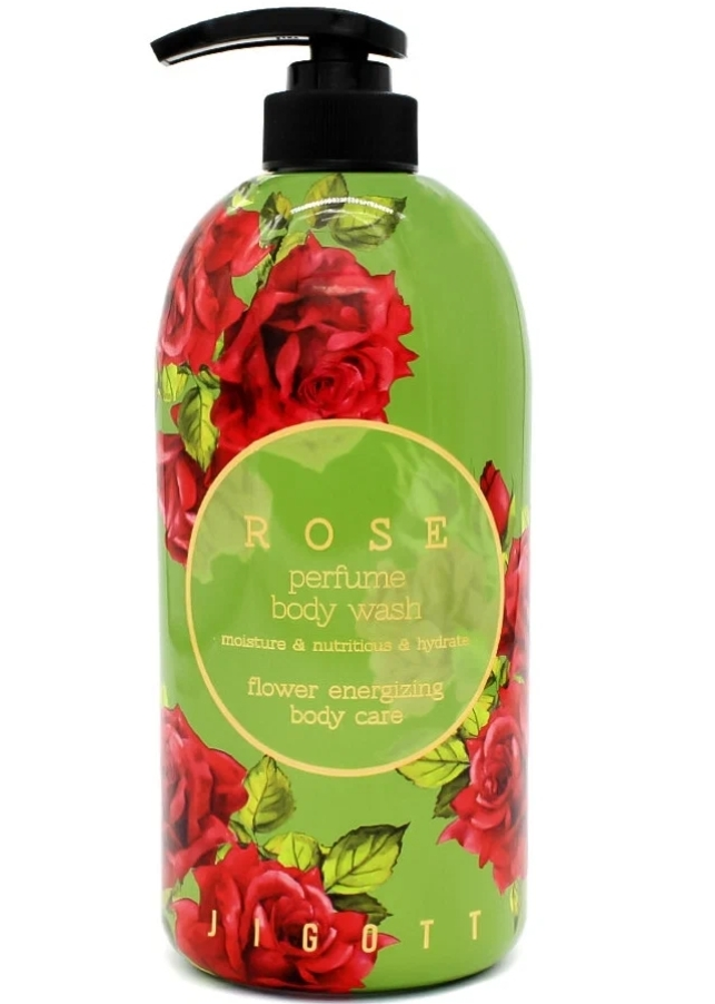 Парфюмированный гель для душа с экстрактом розы Jigott Rose Perfume Body Wash (750 мл)