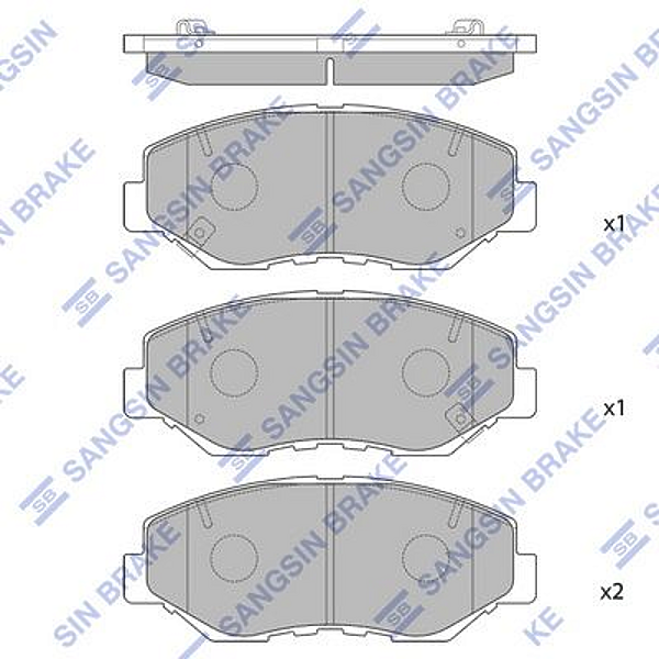 HI-Q SP1237 (45022SCVA00 / 45022SDAA00 / 45022SDAA00) sp1237sns 572480b колодки дисковые п.\ Honda (Хонда) Accord (Аккорд)