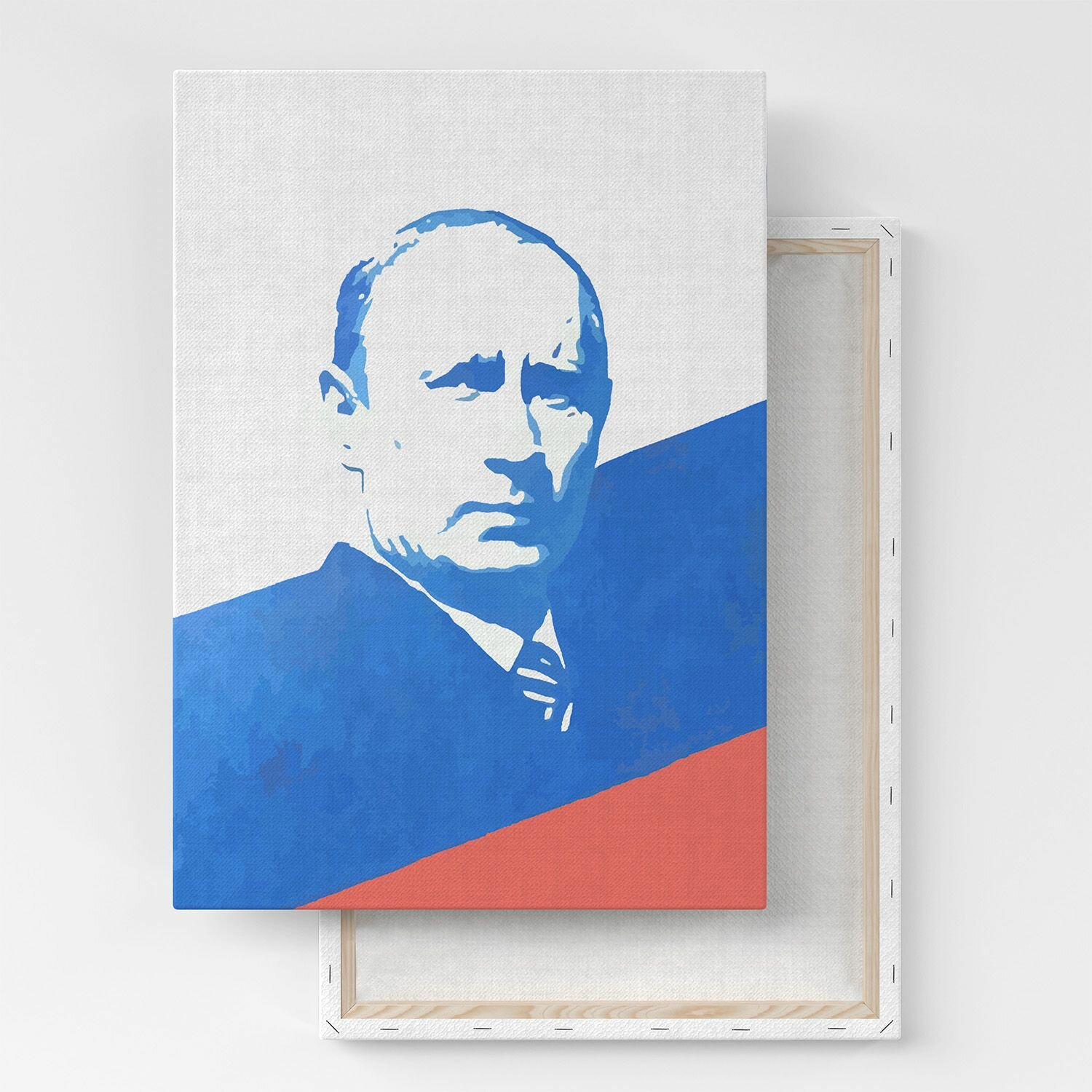 Картина на холсте, репродукция / Путин Владимир Владимирович / Размер 80 x 106 см