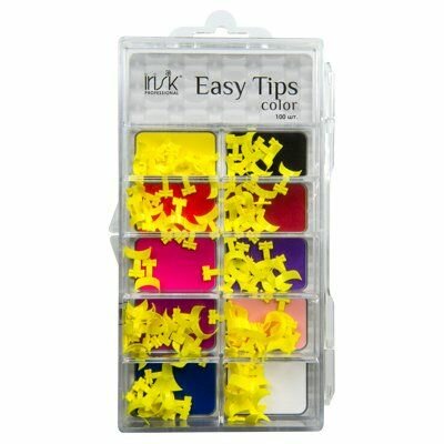 Типсы френч Easy Tips в боксе, 100шт, Т614-01-08, желтые,