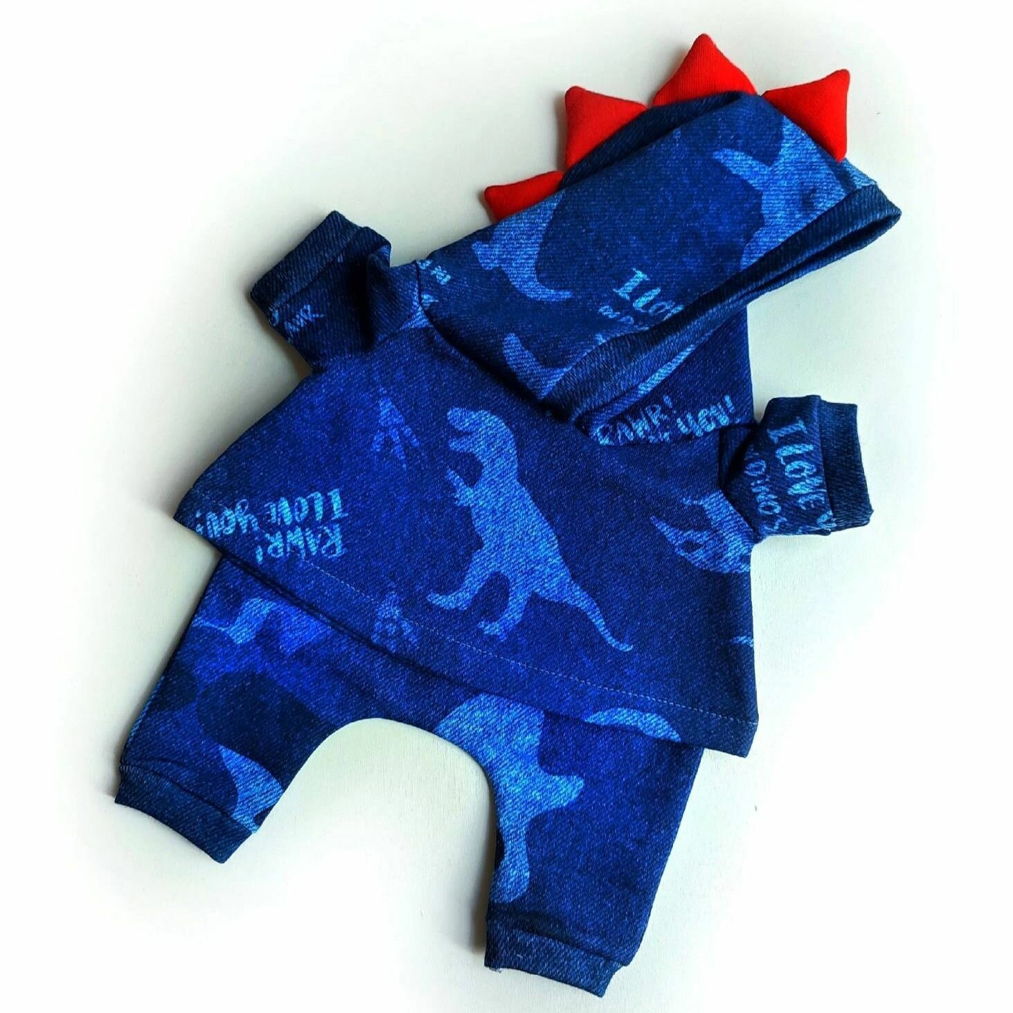 Костюм Дракон для кота Басика 25 см и кошечки Ли-ли 24 см и 27 см