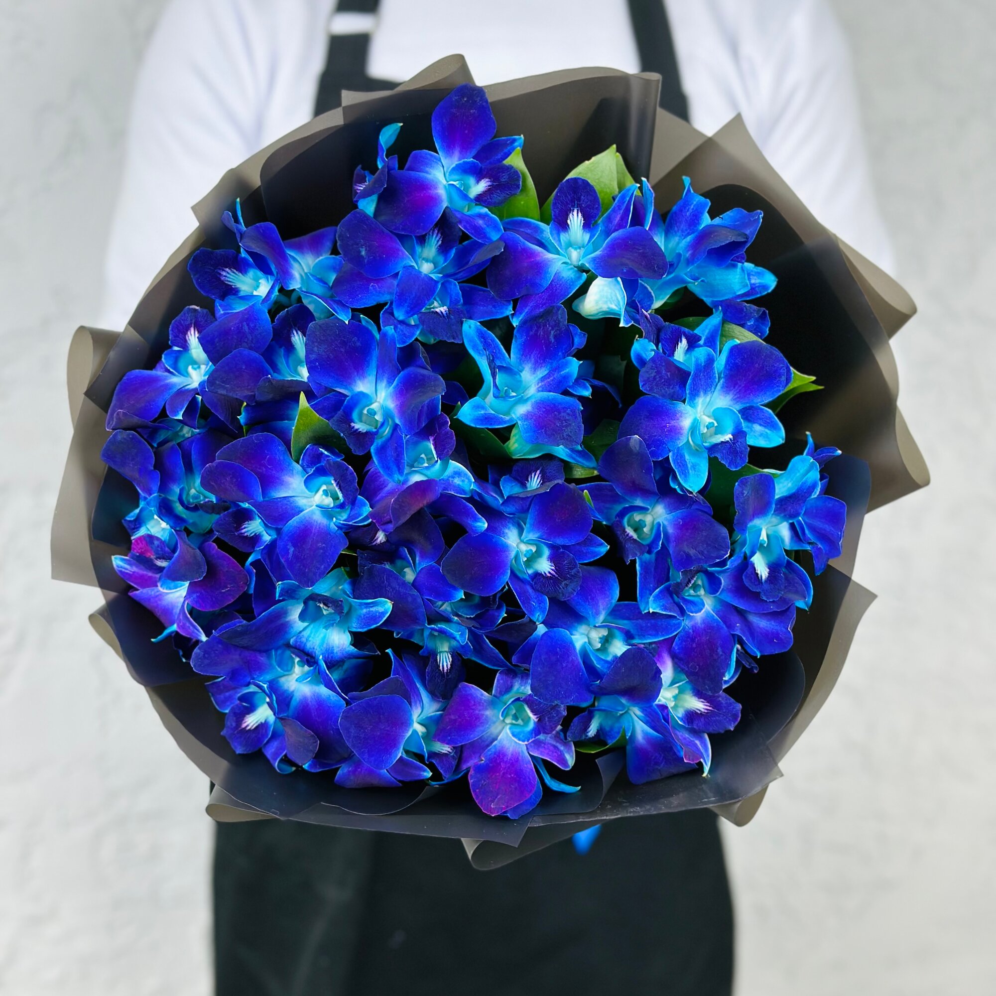 Монобукет Rybe-Flowers "Космические орхидеи", 51 цветок, 40см, L — фото 1