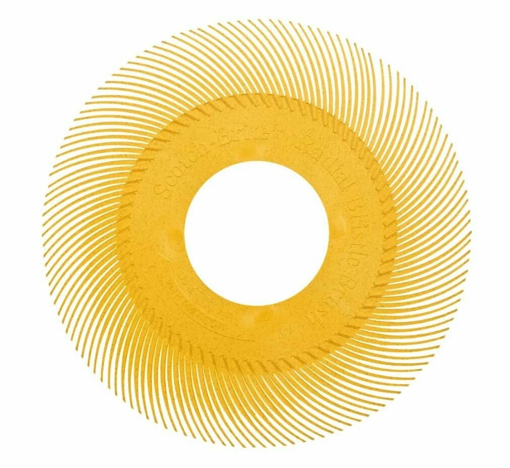 Зачистной круг (щетка) Scotch-Brite BB-ZB Bristle /желтый , P80, 150 мм