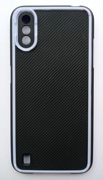 Чехол-накладка Aksberry Magik Eye для Samsung A01/M01 (черный/фиолетовый)