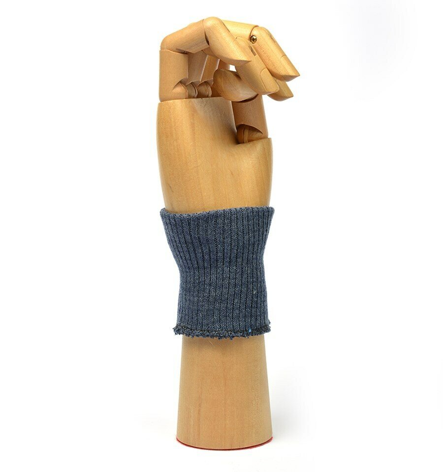 Манжеты для шитья 6,5x8см (манжеты трикотажные) цв. джинсовый (5 пар)