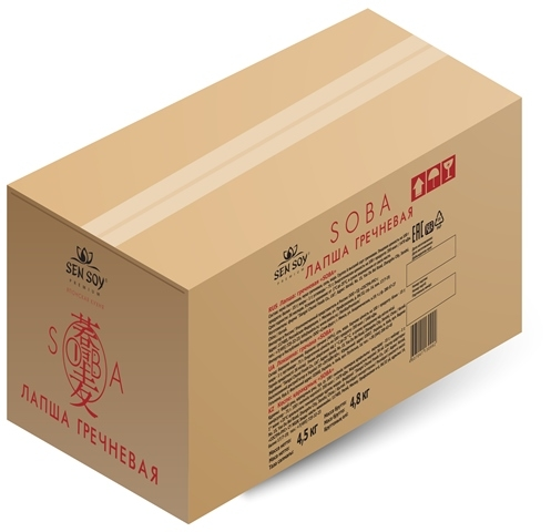 Макаронные изделия Premium Soba Лапша 4,5 кг x 5 упаковок