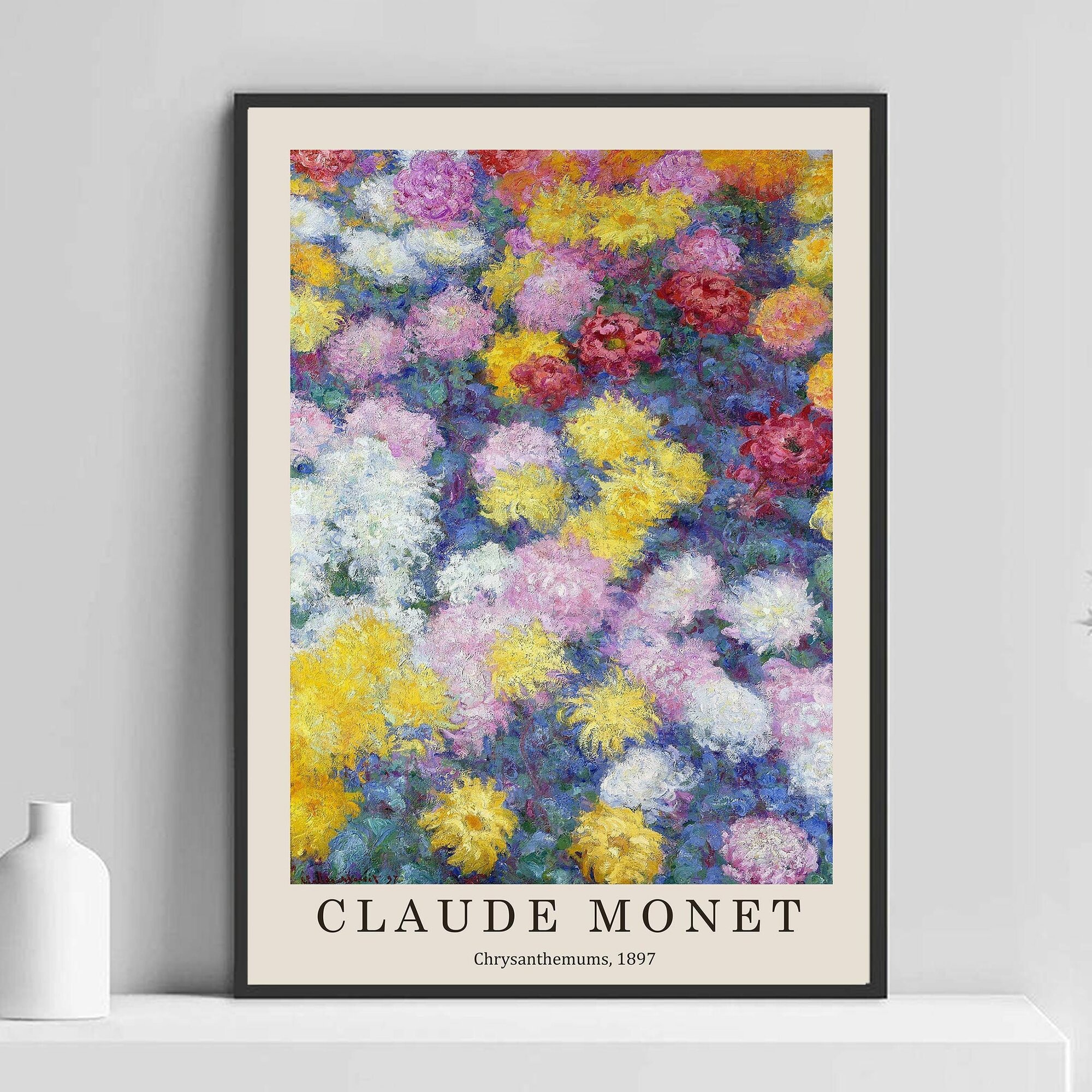 Постер Хризантемы Клод Моне 1897, размер А3, без рамы