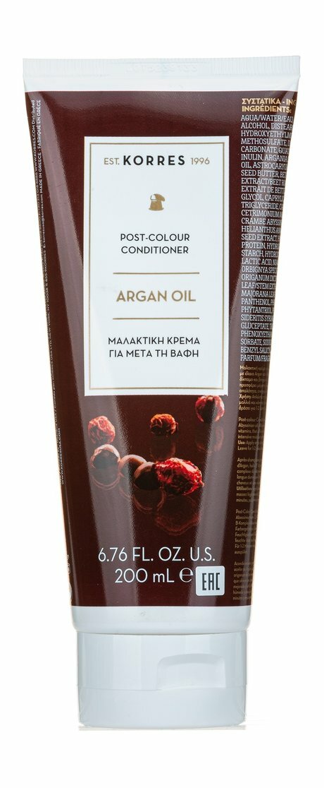 Korres Argan Oil Post Colour Conditioner Кондиционер для окрашенных волос с аргановым маслом 200мл