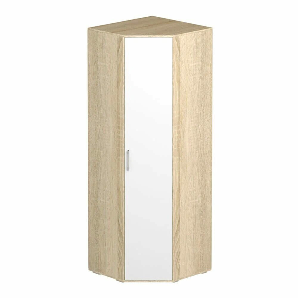 Шкаф угловой для одежды ШК-01 «Белладжио», сонома/белый (751х751х2176)