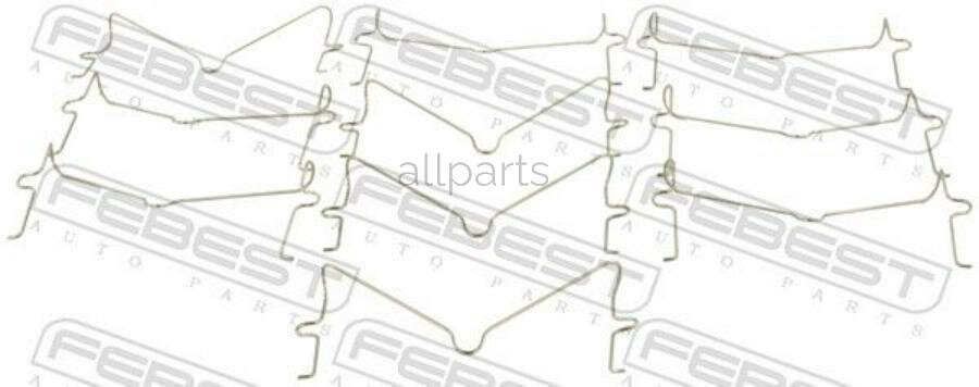 FEBEST 0103-003-PCS10 пружина прижимная тормозных колодок (10 шт. в уп. цена за упаковку) TOYOTA LAND CRUISER 100 1998.01-