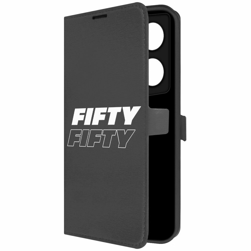 Чехол-книжка Krutoff Eco Book для TECNO Camon 20 Premier Fifty Fifty (Фифти-Фифти) (черный)