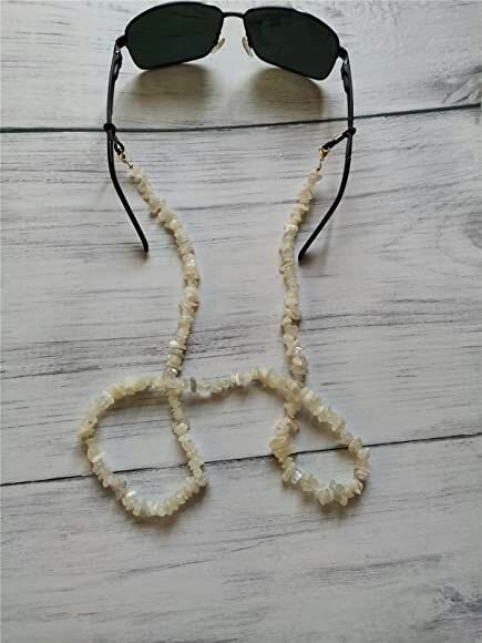 Цепочка для очков из натурального агата шнурок для очков держатель для очков Hrustalek