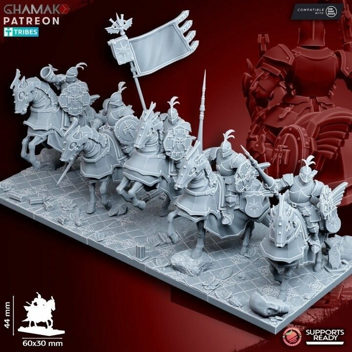Миниатюра Warhammer Bretonnia Reiksguard Heavy Knights