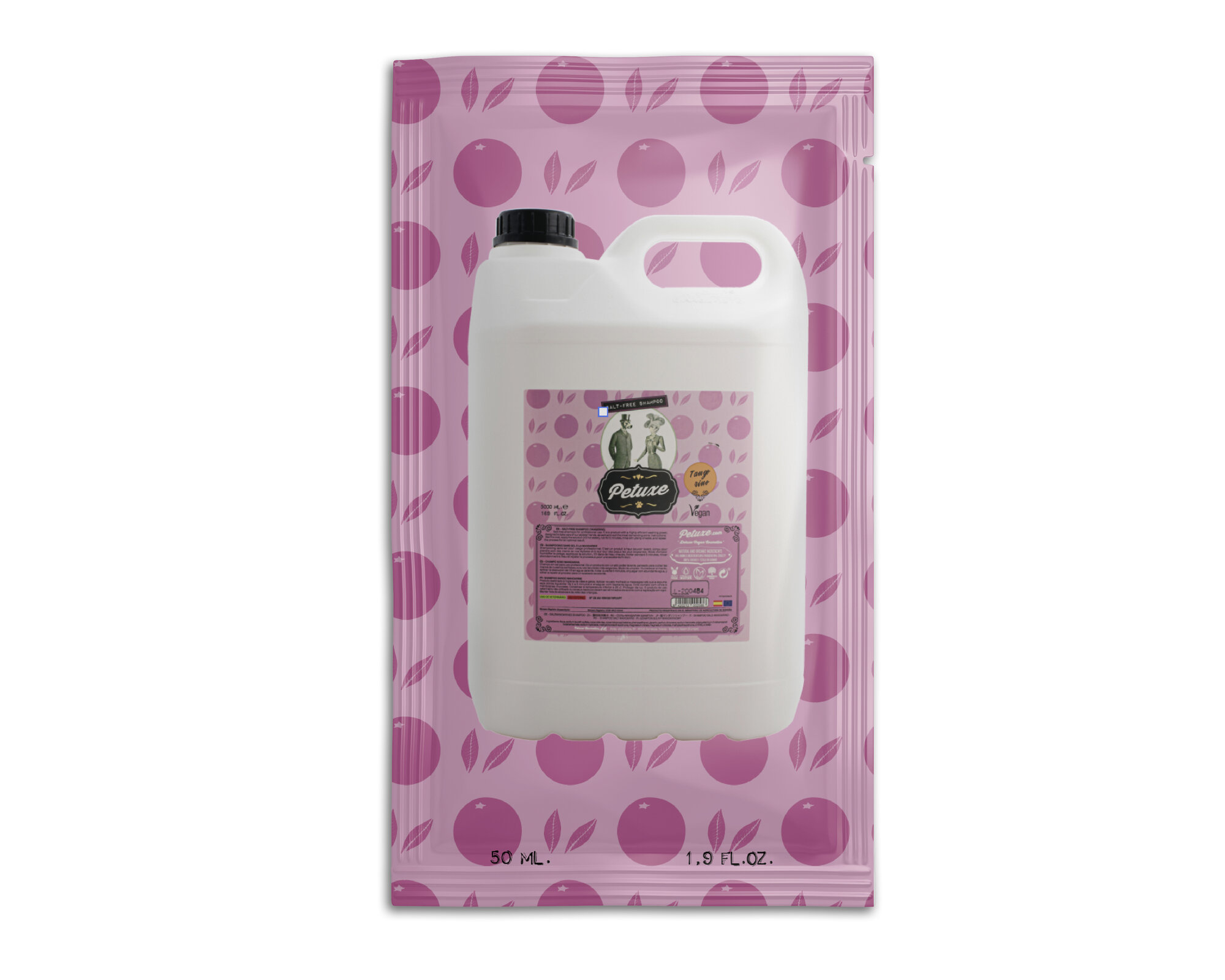 Шампунь Petuxe мандариновый без соли