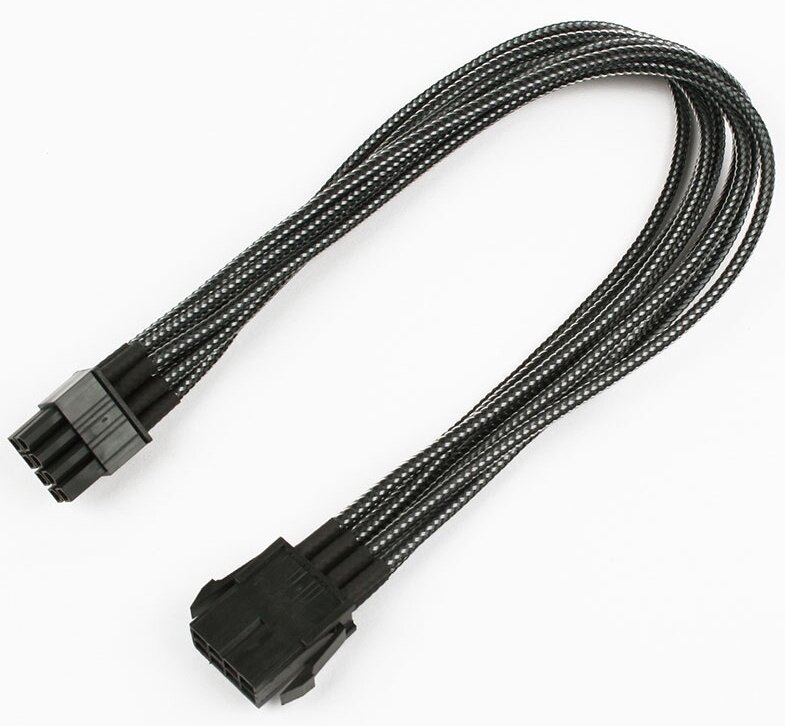 Удлинитель Nanoxia Удлинитель Nanoxia 8-pin PCI-E, 30см, индивидуальная оплетка карбон NX8PE3EC