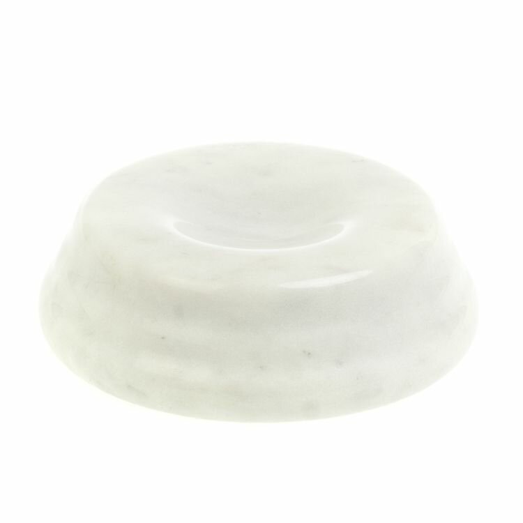 Подставка под шар из белого мрамора 10х10х3см 127507