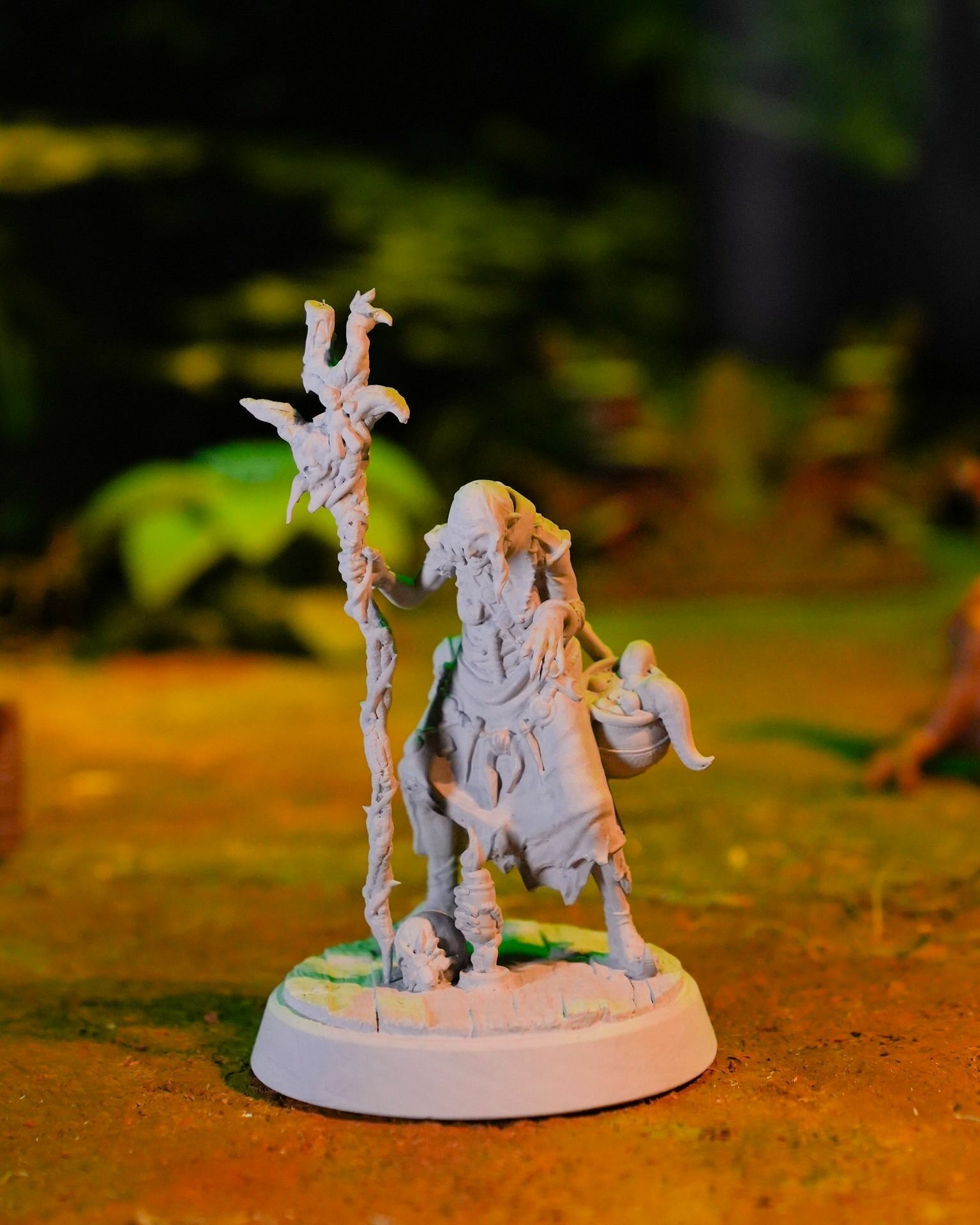 Фигурка Баба Яга для игры в DnD в масштабе 54 мм, миниатюра под покраску