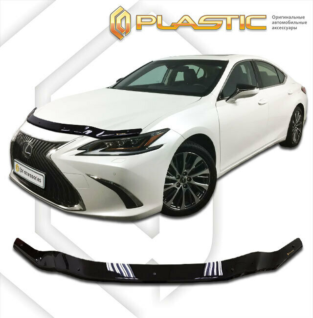 Дефлектор капота для Lexus ES 2018-2021 VII поколение ASZ10 Classic черный