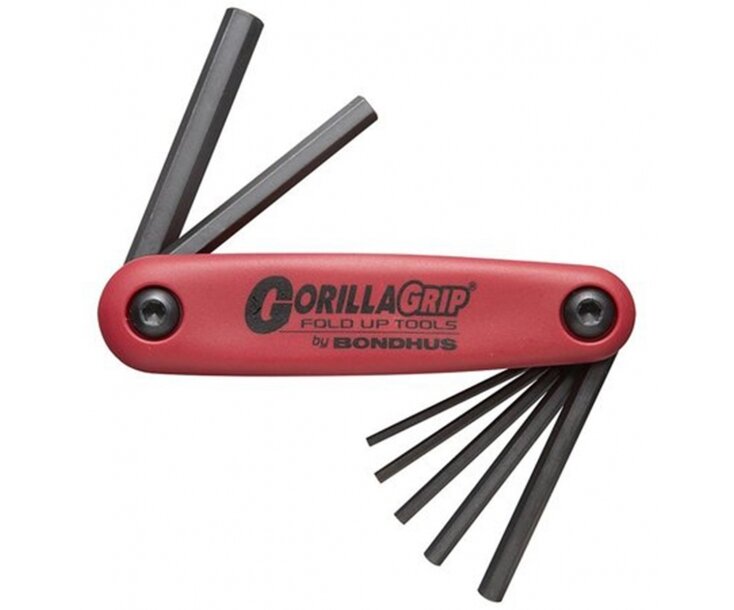 Складной набор ключей BONDHUS GorillaGrip шестигранные 1.5-6 мм 12592