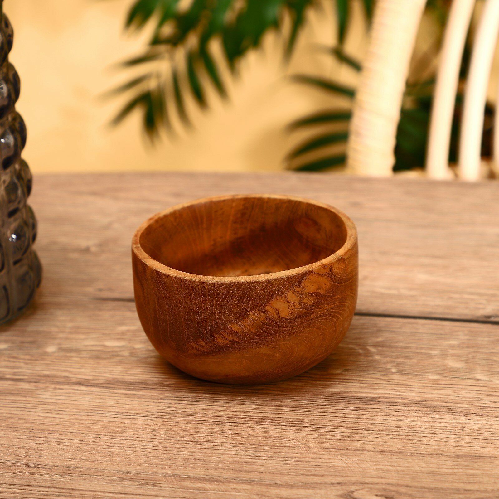 Салатник SKYPHOS Indonesian style, тиковое дерево, 12х12х7 см, 300мл