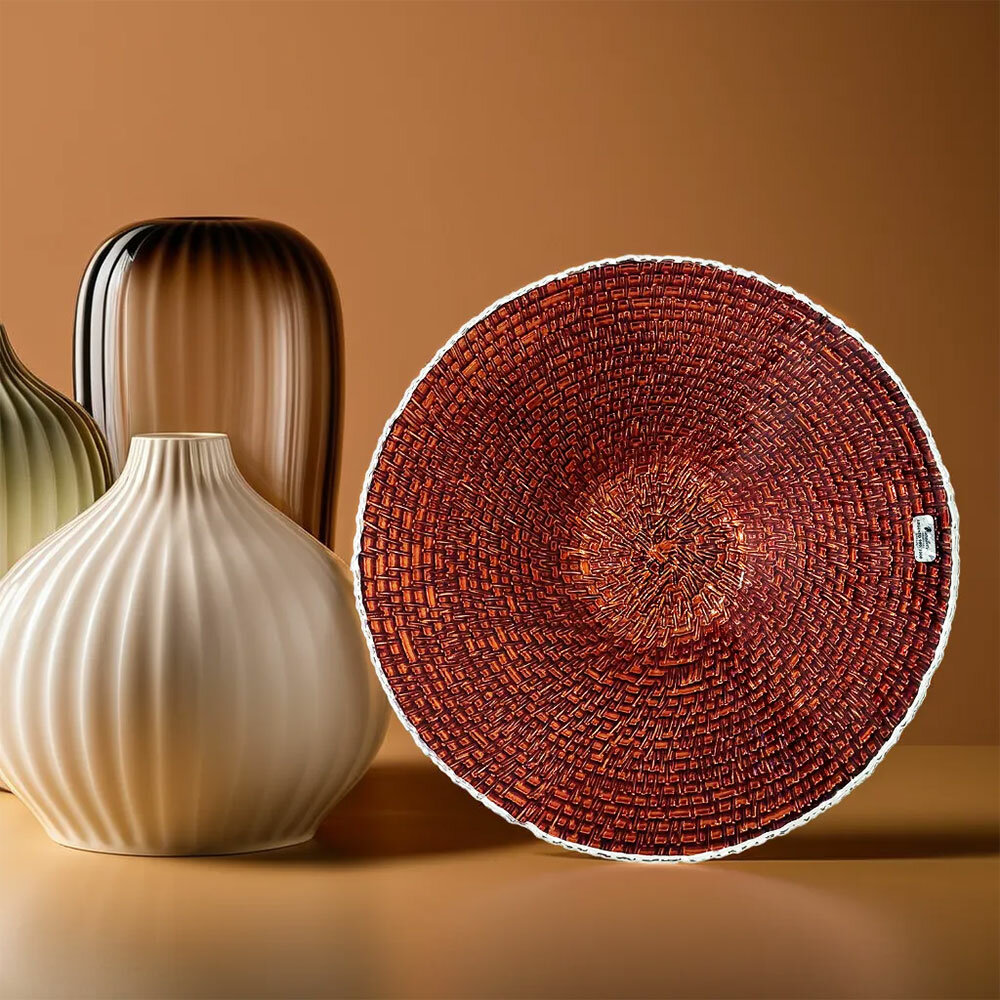 Декоративное блюдо "Бронзовая мозаика" диаметр 30 см, Camilletti, Италия