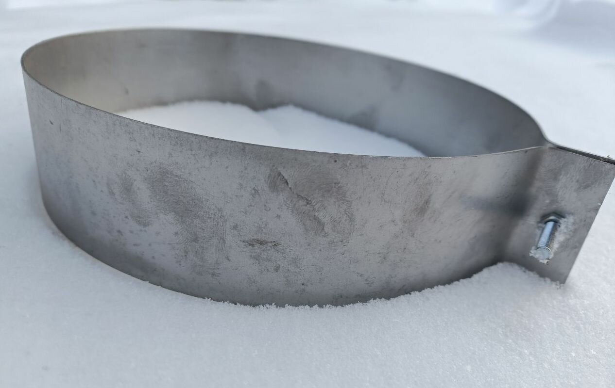 Хомут нерж. 1мм д.200