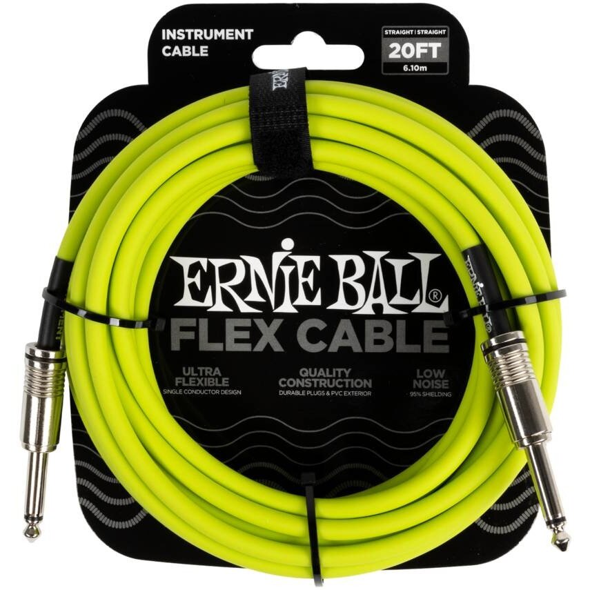Кабель инструментальный ERNIE BALL 6419 6 м. (прямой-прямой)