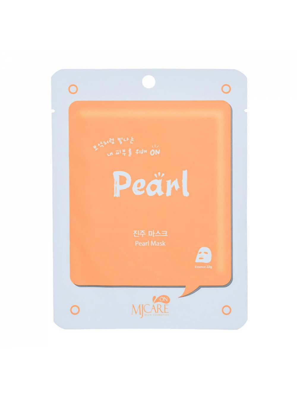 Тканевая маска для лица с жемчугом Mijin MJ Care Pearl Mask Pack (22 гр)