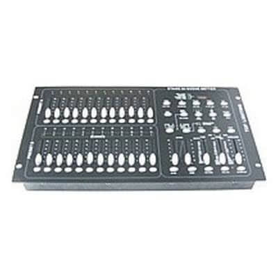 SM013 Stage 24 Микшерная консоль, стандарт DMX 512, 24 канала DMX, 96 банков и 24 секвенсора, по 99 шагов в каждом, 4600 сцен, Blackout, подклю-чение по Midi, скорость и контроль фейдеры, линейный вхо