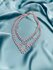 Колье Jewellery by Marina Orlova, шпинель синтетическая, длина 42 см, бесцветный