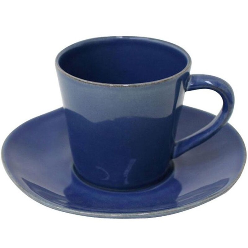 Чайная пара Nova 190 мл, материал керамика, цвет синий, Costa Nova, Португалия, NOCS01-DEN(NOCS01-03107F)