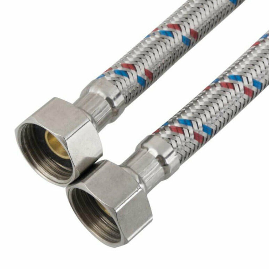 Подводка для воды ELKA 1/2"х0.6 м, сталь, Китай