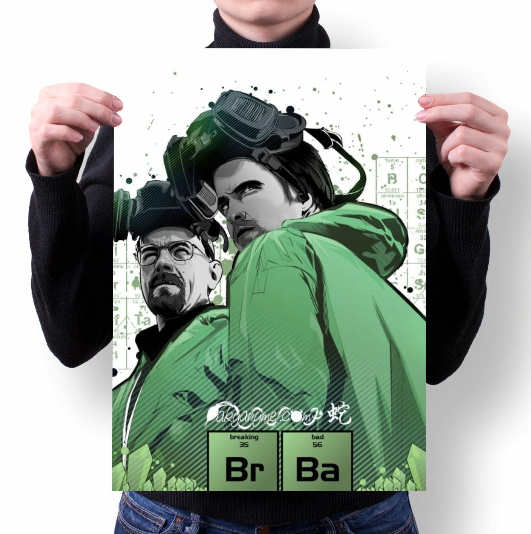 Плакат формата А4 с принтом "Во все тяжкие"