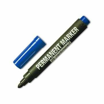 Маркер перманентный Centropen 8566 0106 синий 2,5мм *. Комплект из 10 маркеров