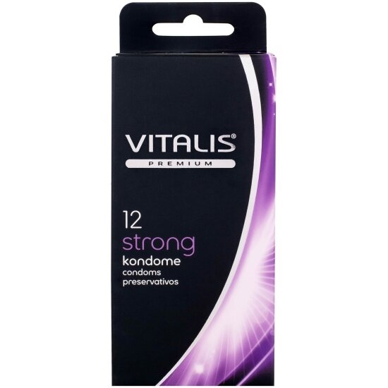 Презервативы Vitalis PREMIUM strong с утолщённой стенкой, 12 шт.