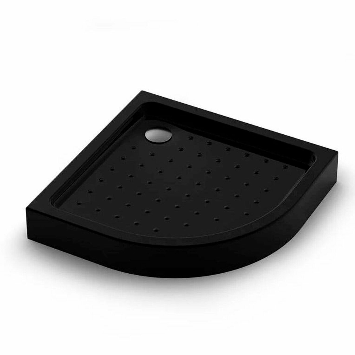 Душевой поддон Veconi TZ51 TZ51B-100-C5 Акриловый (1000x1000x150, черный, полукруглый)