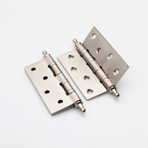 Петли дверные универсальные ренц IN100-4ВВ CH SN, никель матовый