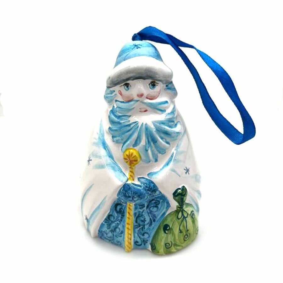 Фарфоровый Дед мороз-2, легкая ёлочная игрушка Sr-AH-59