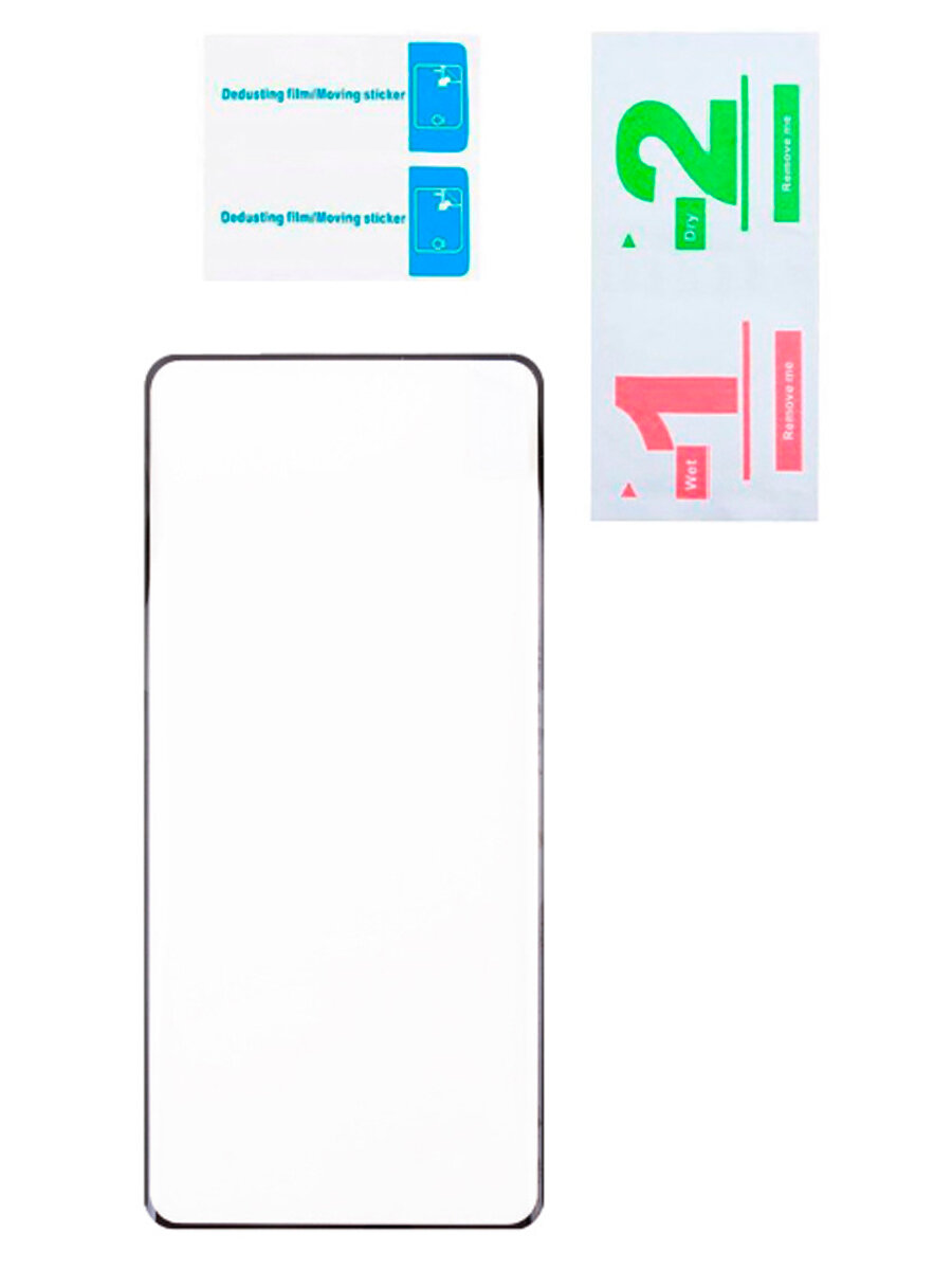 Защитное стекло для Infinix Note 40 Pro 4G (X6850) (полное покрытие) (черное) (в упаковке)