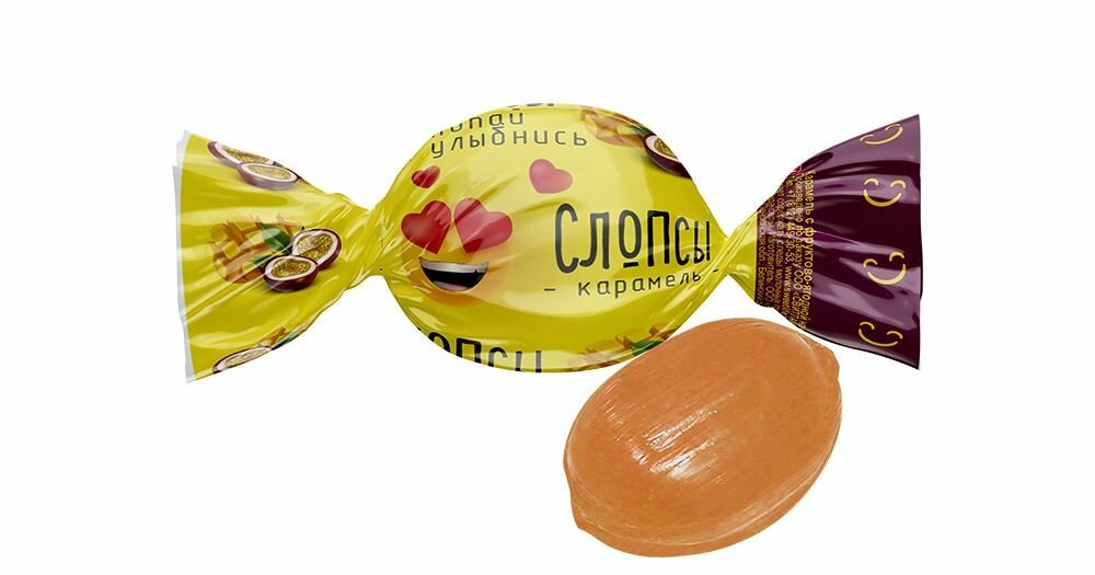 Карамель Слопсы со вкусом манго-маракуйя, 1 кг, Свит Лайф