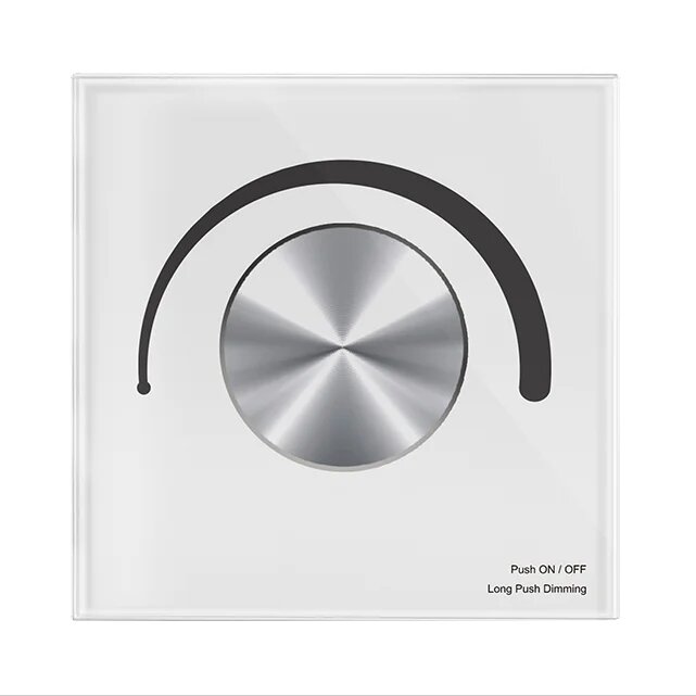 Стеклянный поворотный диммер SAGE LU MEI T18-2 Белый, White