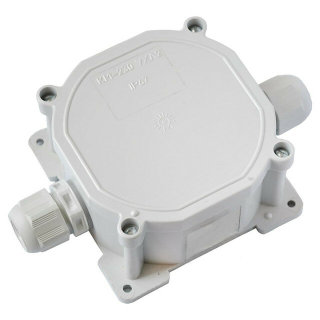 BYLECTRICA монтажная коробка 2 поста IP67 80x79x44 мм серый корпус прочный влагозащищённый