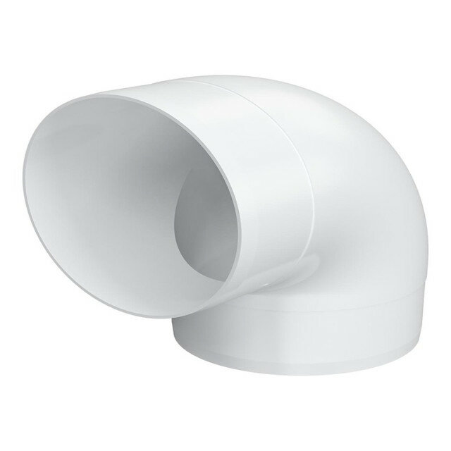 ЭРА колено D100 мм пластиковое белого цвета вес 90 г для труб водоснабжения