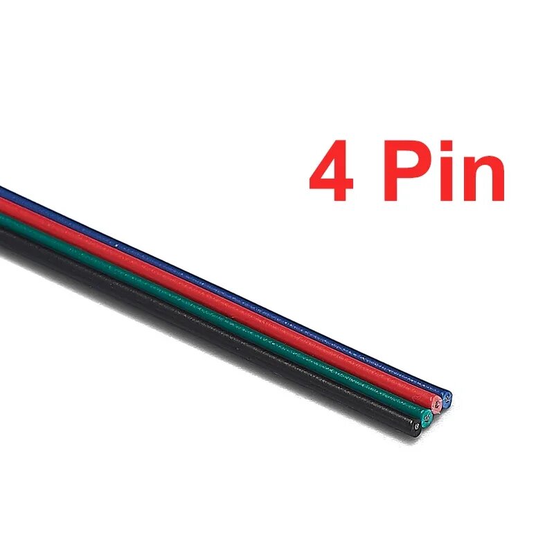 DelightFire электрический провод 22/18 AWG для светодиодной ленты WS2812B 5-100 м 18AWG, 4pin wire