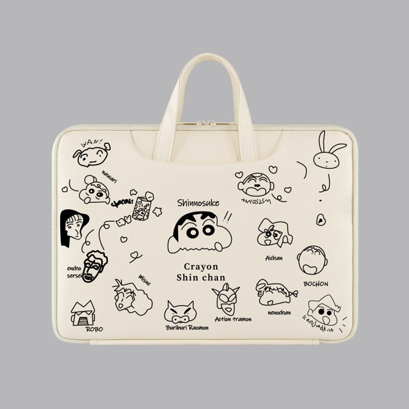 Оптовая продажа в наличии, креативный стильный портфель с мультяшным принтом, сумка для ноутбука для мужчин и женщин, сумка для хранения Apple Notebook